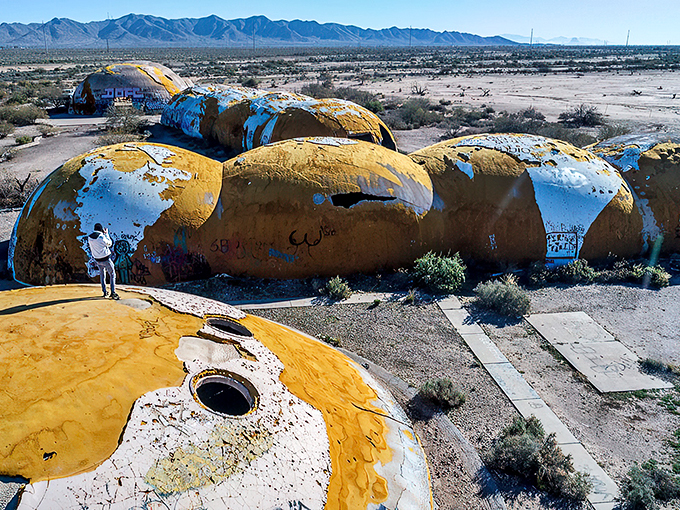 Post-apocalyptic chic meets desert desolation in this eerie, abandoned wonder.