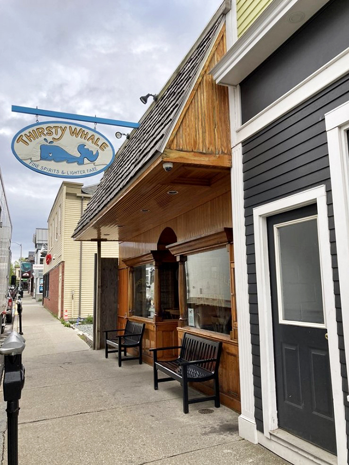 Journey's end? Nah, just a delicious detour! The Thirsty Whale beckons with promises of maritime munchies.