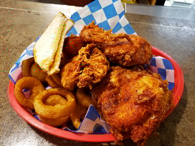 Crispy, juicy, and more satisfying than finding the last Tater Tot hotdish at a potluck. The Brass Rail's chicken is a true Midwest marvel.