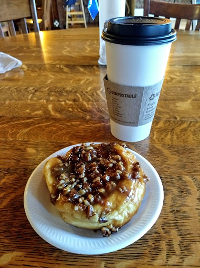The ultimate power couple: a steaming cup of joe and a caramel-pecan roll. Name a more iconic duo &ndash; I'll wait.