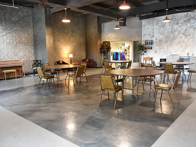 Modern comfort meets medieval charm. This dining area is perfect for feasting like a king&mdash;without the risk of being overthrown.