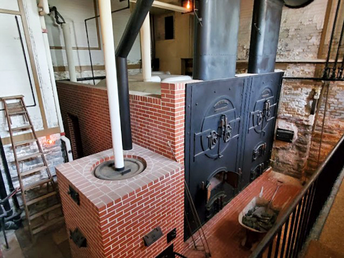 The heart of the home? More like the furnace of a steam locomotive. I bet this bad boy could heat the entire state of Minnesota.