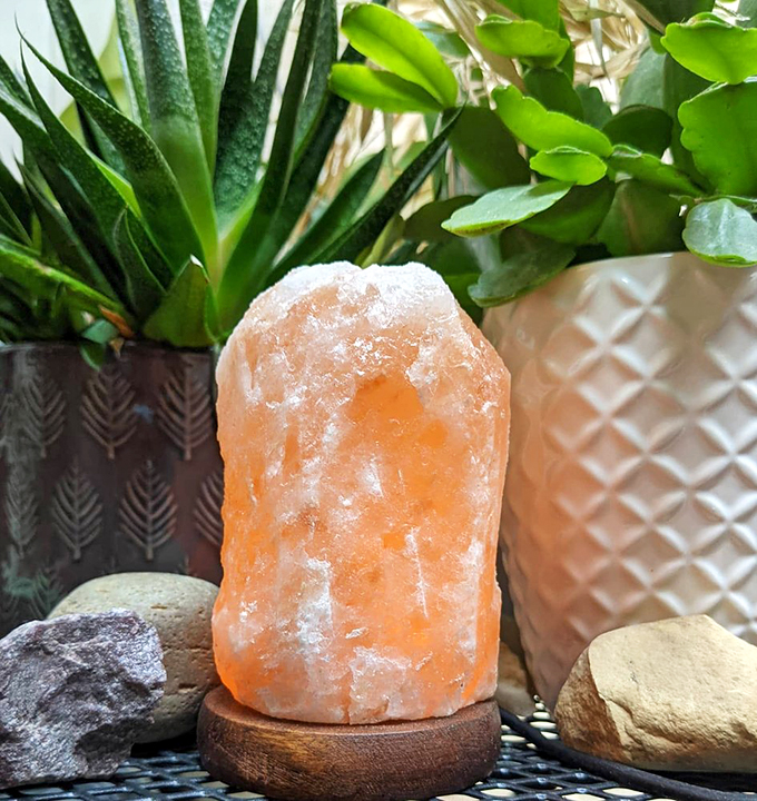 Talk about a glow-up! This Himalayan salt lamp could give any mood lighting a run for its money.
