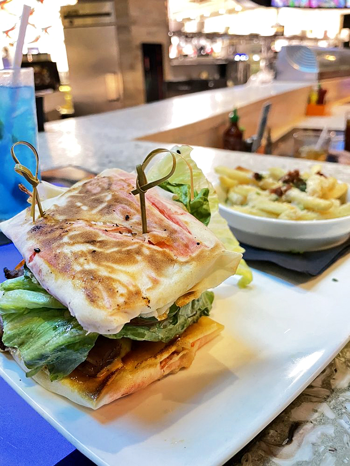 Surf meets turf in this tuna burger extravaganza. It's like the ocean and the prairie had a delicious love child.