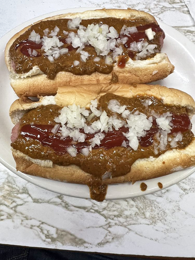 Double the dogs, double the joy! These Coney Islands are ready for their close-up... and your stomach.