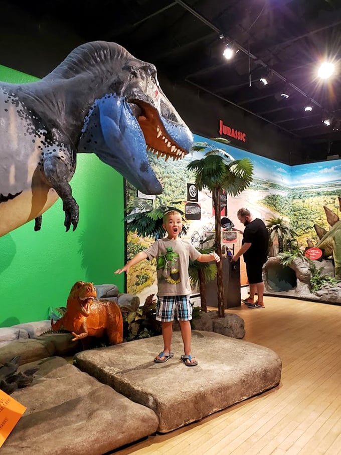 Indiana Jones, watch out! This exhibit has visitors feeling like they've discovered their own lost world of dinosaurs.