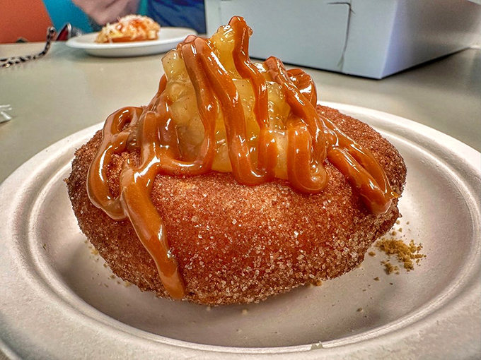 Grandma's apple pie got a glow-up! This cinnamon-dusted beauty is autumn on a plate, no fork required.