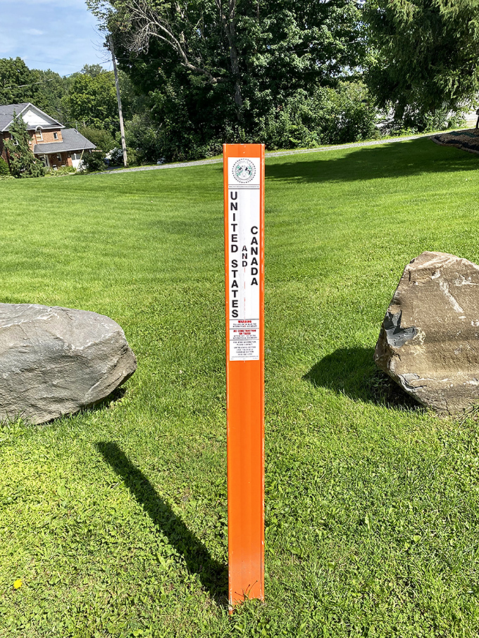 Orange you glad they marked the border? This post ensures your vacation photos are geographically correct to the inch!