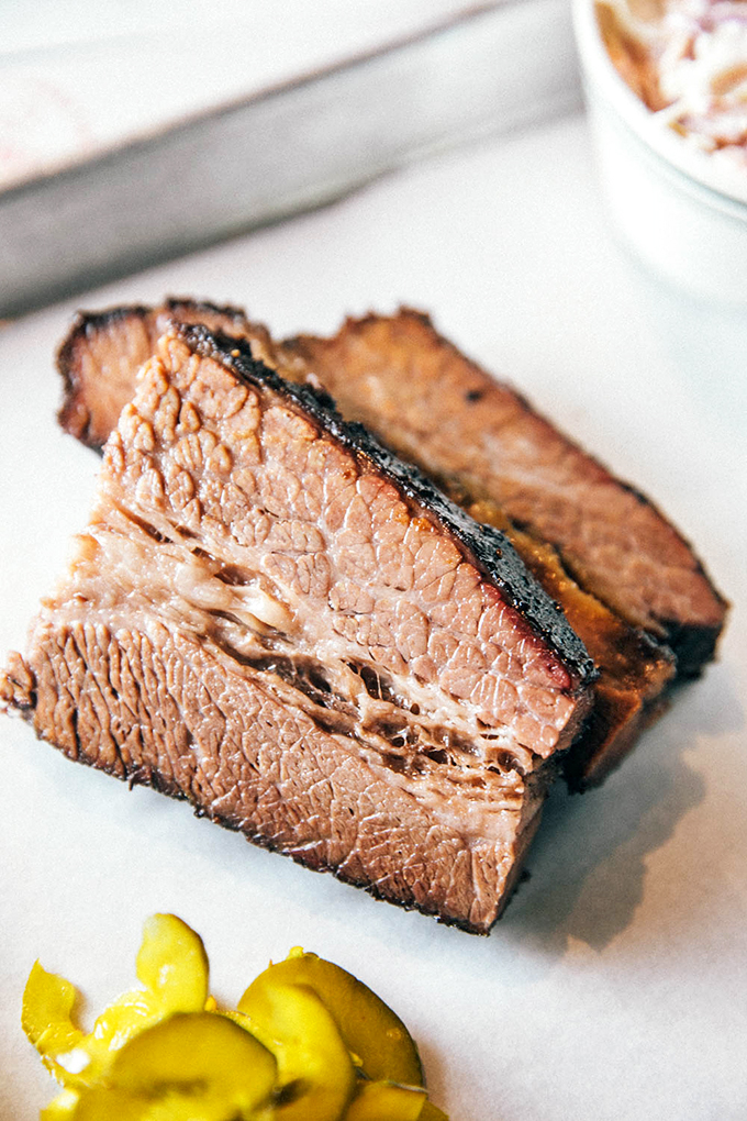 Behold, the brisket of champions! Each slice is a testament to patience, skill, and the magic of low-and-slow cooking. 
