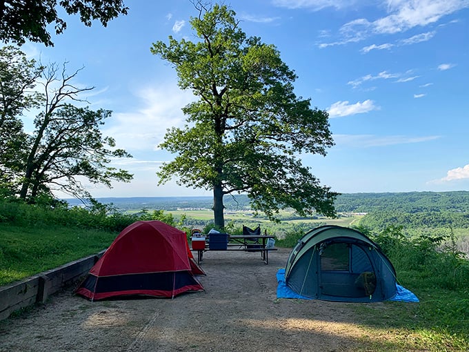 Room with a view? More like tent with a panorama. Camping here beats any 5-star hotel &ndash; just bring your own turndown service.