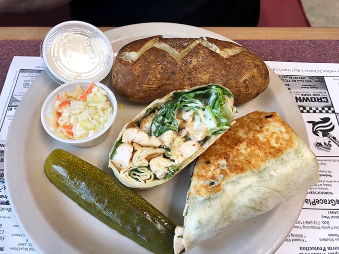 Who knew a chicken could fly so high? This gyro meal is proof that poultry can indeed soar to delicious heights.