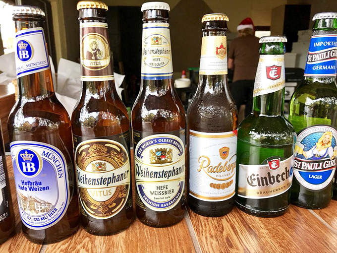 A lineup that would make any Bavarian proud. These bottles are like liquid time machines to the old country.