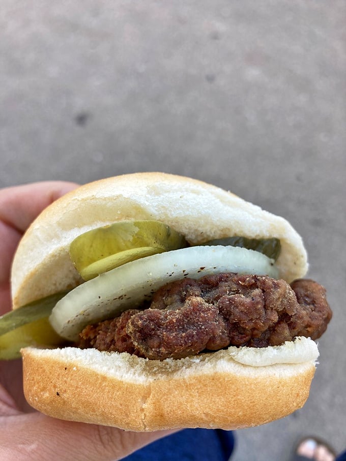 Bun-believable! This juicy creation is the burger equivalent of a warm hug – comforting, satisfying, and gone too soon.