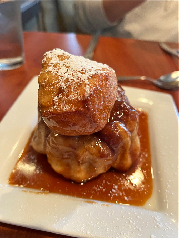 Syrup waterfall alert! This Monkey Bread is dressed up and ready for its close-up. Mr. DeMille, I'm ready for my breakfast!