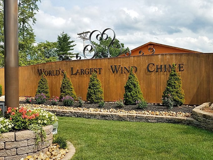 When your town sign is also a conversation starter. Casey's taking "make some noise" to a whole new level.