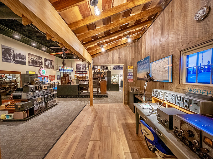 Welcome to Radio Wonderland! This room is packed with more dials and knobs than a mad scientist's laboratory.