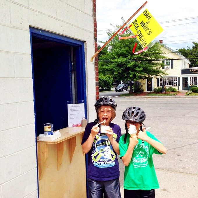 Soft serve so good, it'll make you question everything you thought you knew about ice cream. These kids are living their best life, one lick at a time.