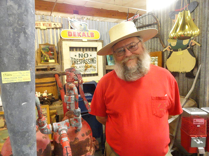 Meet the keeper of curiosities, a wizard of weird and wonderful finds. His beard alone probably has stories to tell!