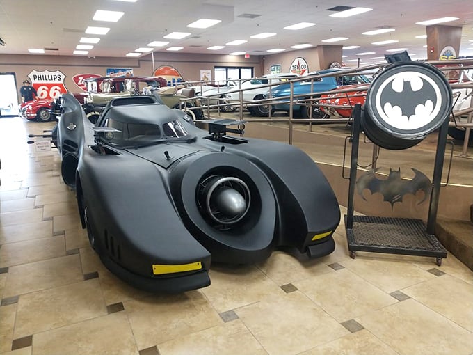 Holy horsepower, Batman! This Batmobile looks ready to fight crime or win a car show &ndash; maybe both at the same time.