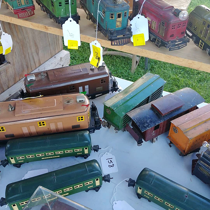 All aboard the nostalgia express! These vintage toy trains will transport you back to childhood faster than you can say "choo-choo."
