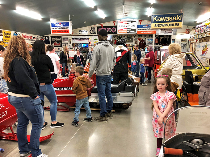 Family fun on full throttle! These visitors are getting their winter wanderlust fix, even in the off-season.