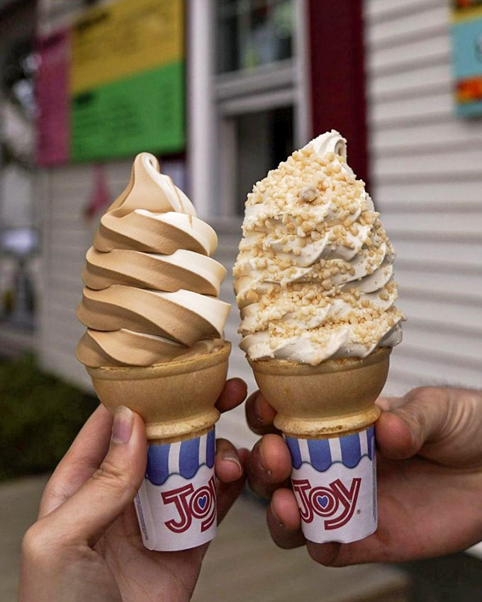 Creemee perfection achieved! This swirl of happiness is smoother than a Barry White love song and twice as sweet.