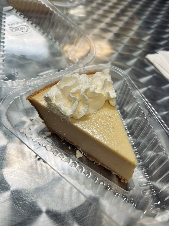 A slice of sunshine on a plate! This key lime pie is so fresh and zesty, it could wake up Rip Van Winkle.