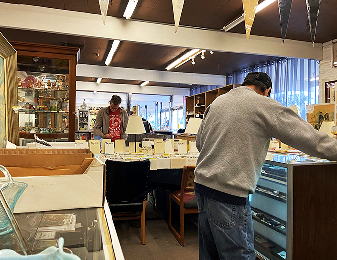 Treasure hunters in their natural habitat. It's like an archaeological dig, but instead of dinosaur bones, you might unearth your grandma's china.