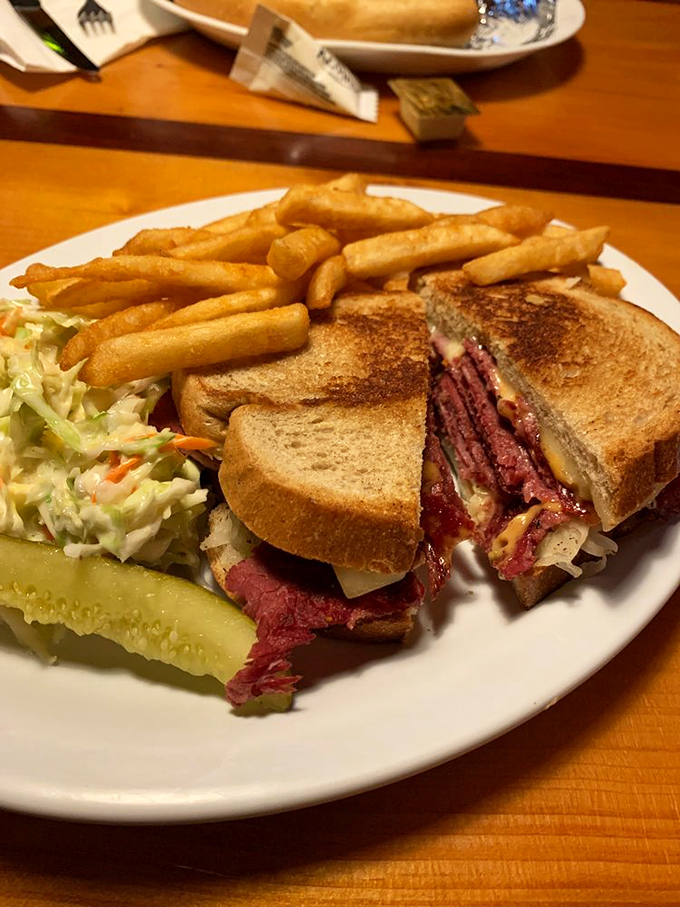 Reuben, oh Reuben, wherefore art thou so delicious? This sandwich stacks up to deli greatness with layers of corned beef and sauerkraut.