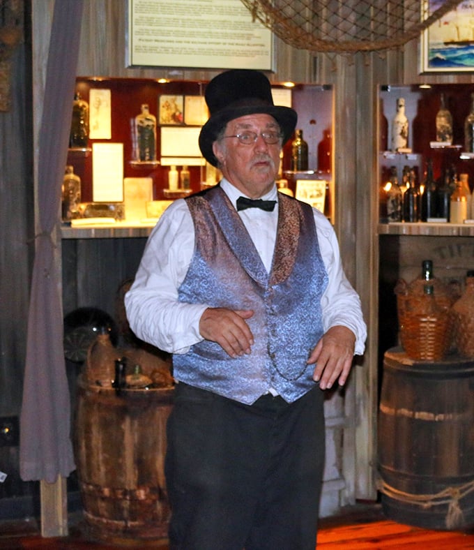 Meet your guide to the golden age of shipwrecks. This dapper gentleman looks ready to lead you on a journey through time, no DeLorean needed.