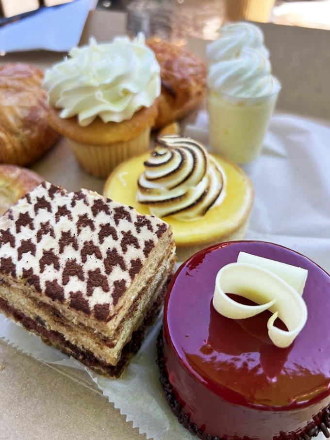 A dessert platter that's more diverse than the cast of a Netflix original. From tiramisu to lemon tarts, it's a sweet United Nations.