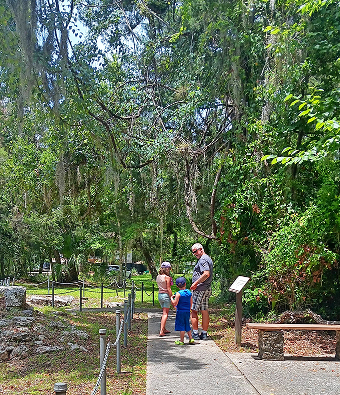 Family bonding over bygone days. These modern-day time travelers soak up sunshine and stories, creating memories sweeter than any sugar cane.