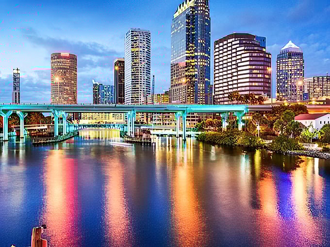 Ybor City, Tampa's historic heart, dresses up for the holidays. It's like someone sprinkled Cuban spice on a classic Christmas cookie!