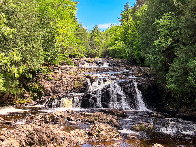 Brownstone Falls: Nature's own color swatch! These russet-hued cascades would make any interior designer green with envy. Water you waiting for? Go see it!