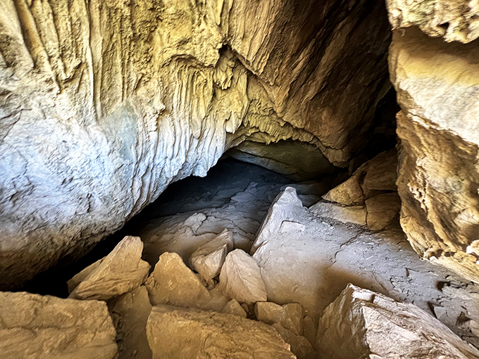 No fancy lighting, no problem! This cave is for the DIY explorer in all of us. Time to channel your inner Bear Grylls!