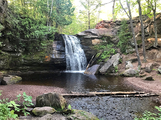 Road trip bingo: Waterfall edition! Hungarian Falls gives you three chances to yell "Bingo!" in one stop.