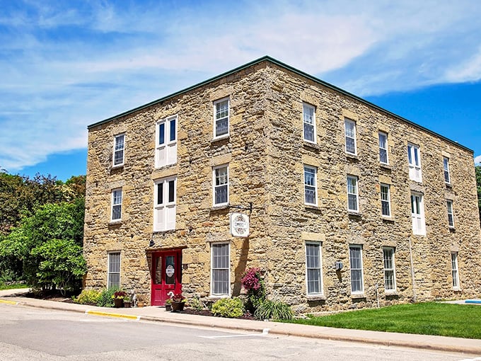 What a gorgeous stone building! You can feel the history and charm when you visit this beautiful structure in Mineral Point.