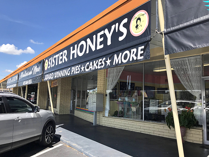 Sweetness squared! Sister Honey's cheerful storefront is just the beginning of a sugar-coated adventure in pie paradise.