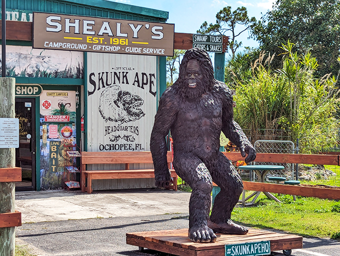 Follow your nose to Florida's funkiest roadside attraction! Skunk Ape HQ is a scent-sational stop.