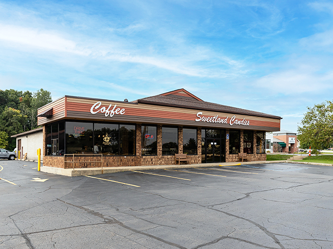 Sweetland Candies: Unassuming on the outside, a sugar explosion on the inside. It's the Clark Kent of candy shops &ndash; mild-mannered, but super-powered.