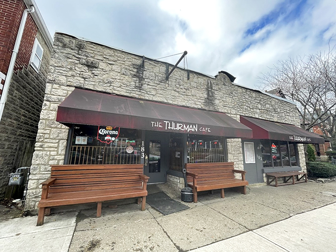 Columbus pit stop alert: The Thurman Cafe may look modest, but it's a superhero in burger form.