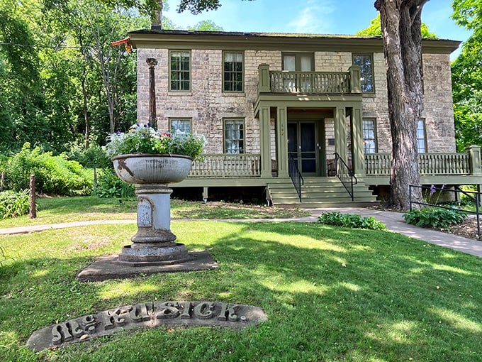 The Warden's House Museum's limestone structure looks solid and permanent, much like the spirits that refuse to leave. That second-floor window is where the warden's daughter is often seen searching for her child.