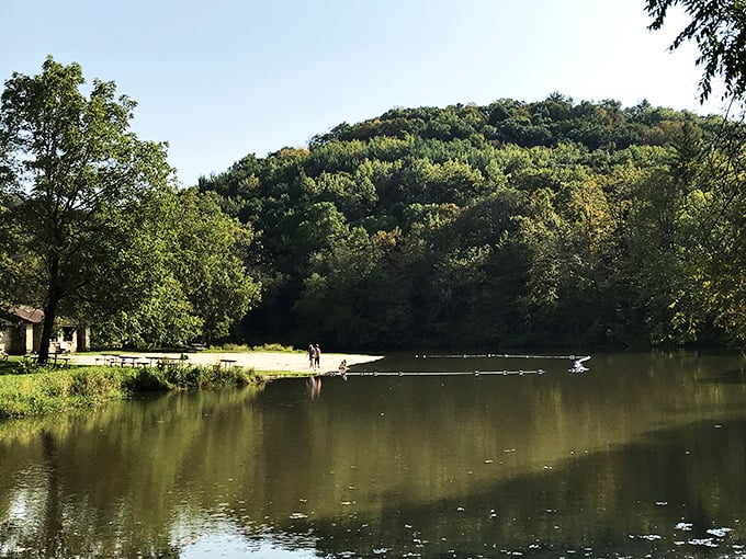 Whitewater State Park: Where every trail feels like nature's own yellow brick road. Follow it to discover Midwest magic.