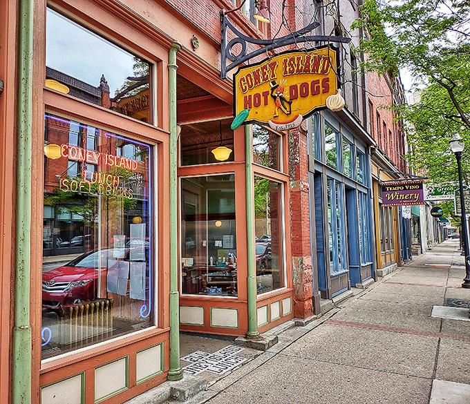 Roadside time travel! This historic hot dog haven is the perfect place to refuel both your car and your nostalgia.