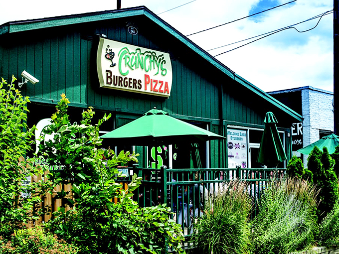 Patio perfection! Crunchy's outdoor seating is an invitation to dine al fresco and people-watch.