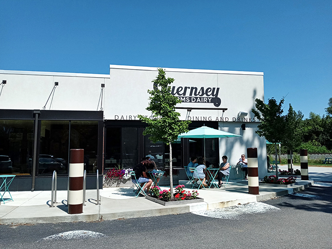 Dairy nirvana achieved: This sleek shake shack is where tradition meets trendy.