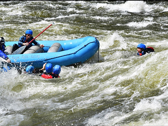 Scenic route surprise: Where the journey becomes the destination, complete with splash zone.