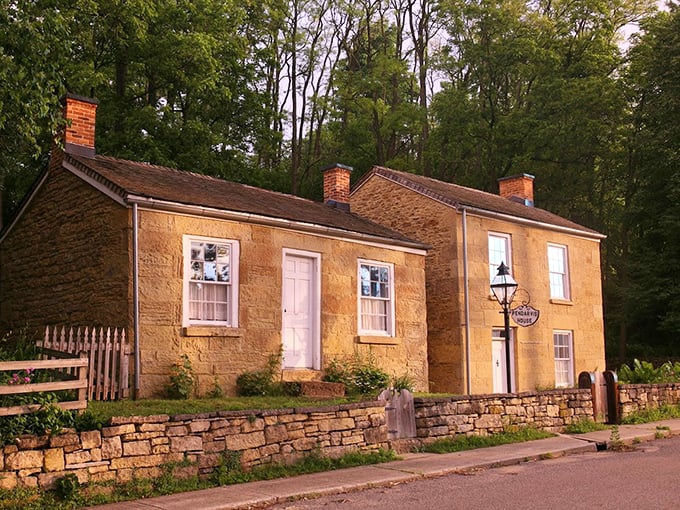 Step back in time: Mineral Point's stone cottages whisper tales of Cornish miners and Wisconsin's rich history.