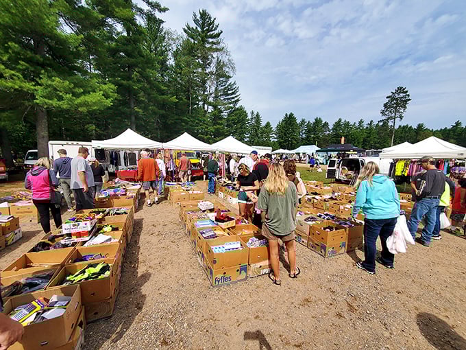From handcrafted canoes to vintage fishing lures, this market is a Northwoods adventure in shopping form.