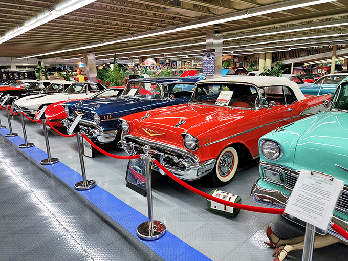 From Model Ts to muscle cars, it's a road trip through automotive history without leaving the building.
